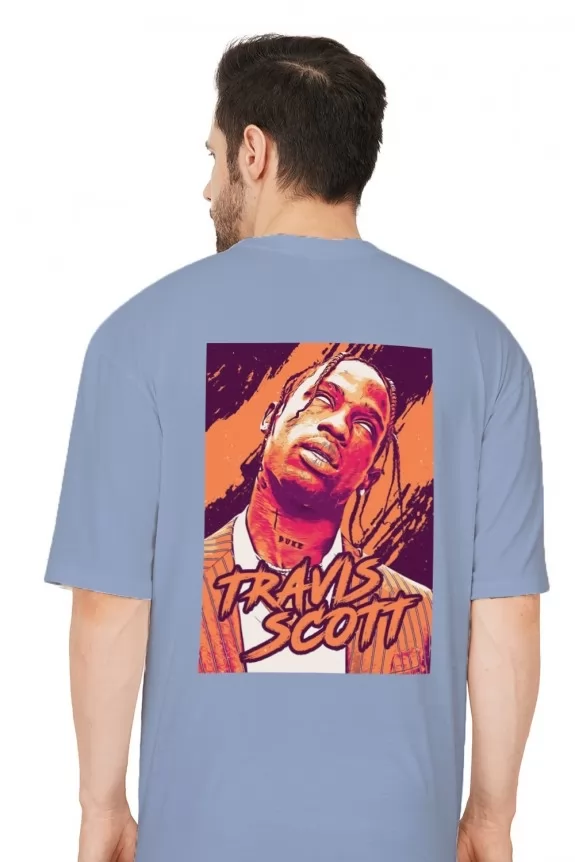 TRAVIS SCOTT Graphic Premium Cotton Oversize T-shirt | Street Style ...