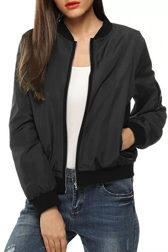 Zip Up Bomber Jacket | Street Style Store | SSS